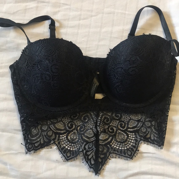 bebe | Tops | Bebe Black Lace Bralette | Poshmark